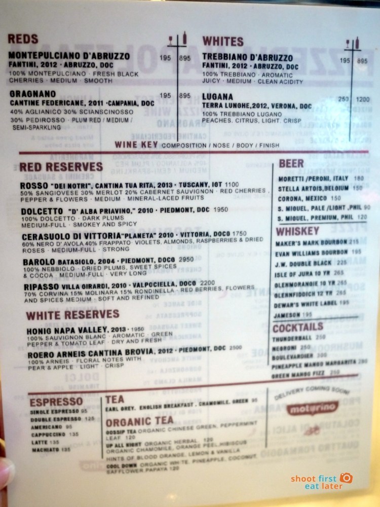 Motorino Pizza Manila – Shoot First Eat Later